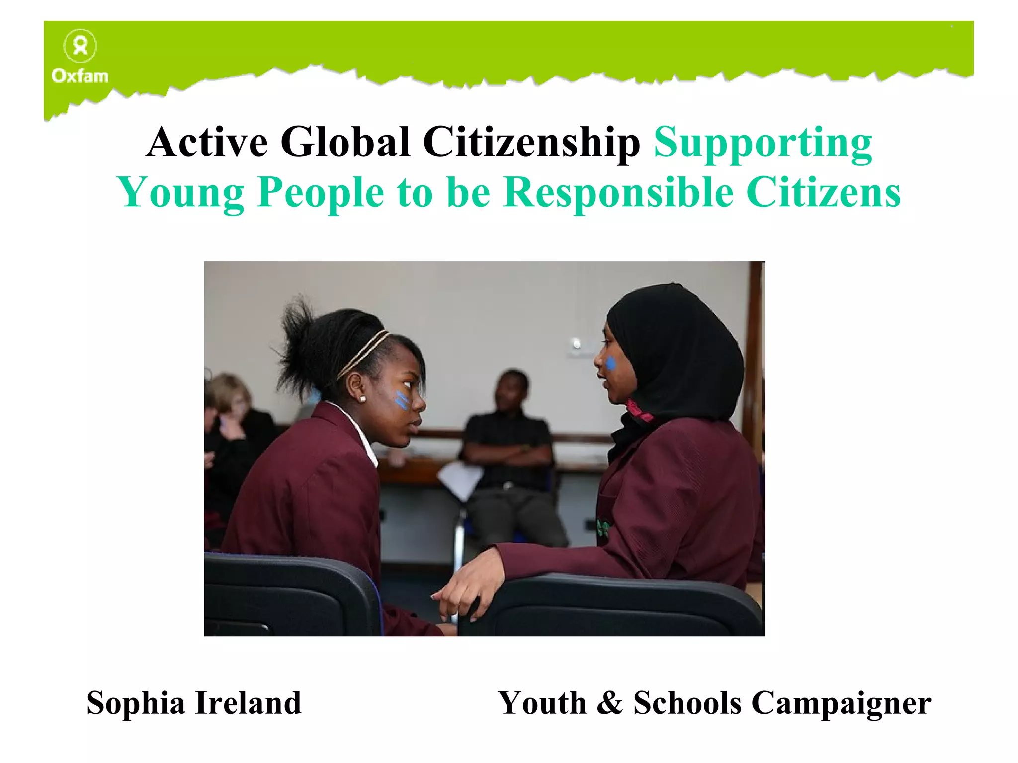 Active Global Citizenship: Supporting Young People to be Responsible ...
