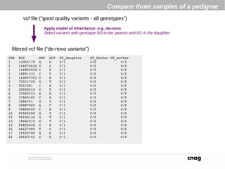 Variant calling and how to prioritize somatic mutations and inheritated ...