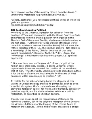 Sophia's passion: Sant Mat and the Gnostic Myth of Creation | PDF