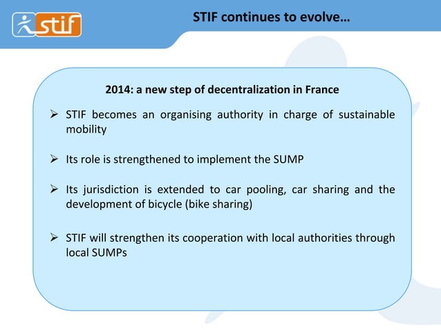 STIF: The Organizing Authority for Transport and Mobility in Paris and ...