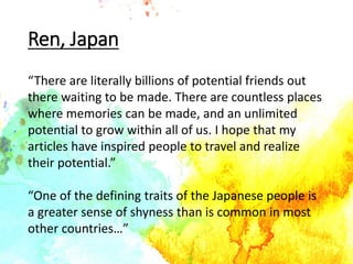 Global + Personal: Undergraduate Study Abroad Experiences through the Lens of Cosmopolitan ...