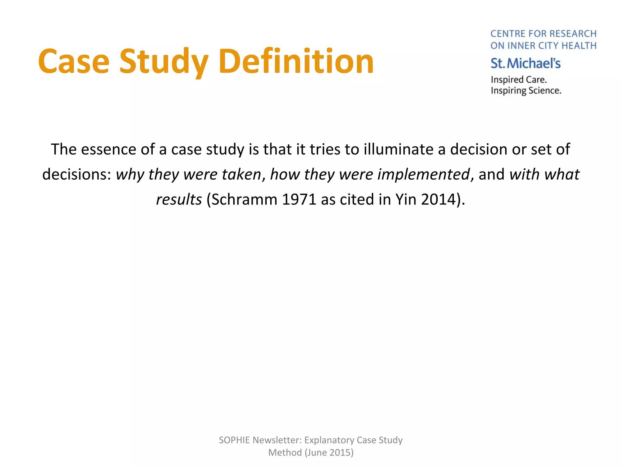 Explanatory Case Study (ECS) method: A Brief Summary | PPTX