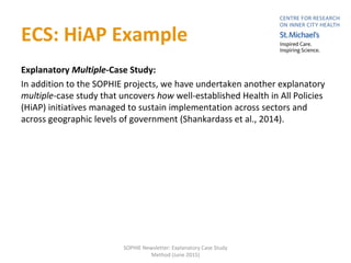 Explanatory Case Study (ECS) method: A Brief Summary | PPTX