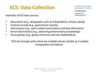 Explanatory Case Study (ECS) method: A Brief Summary | PPTX