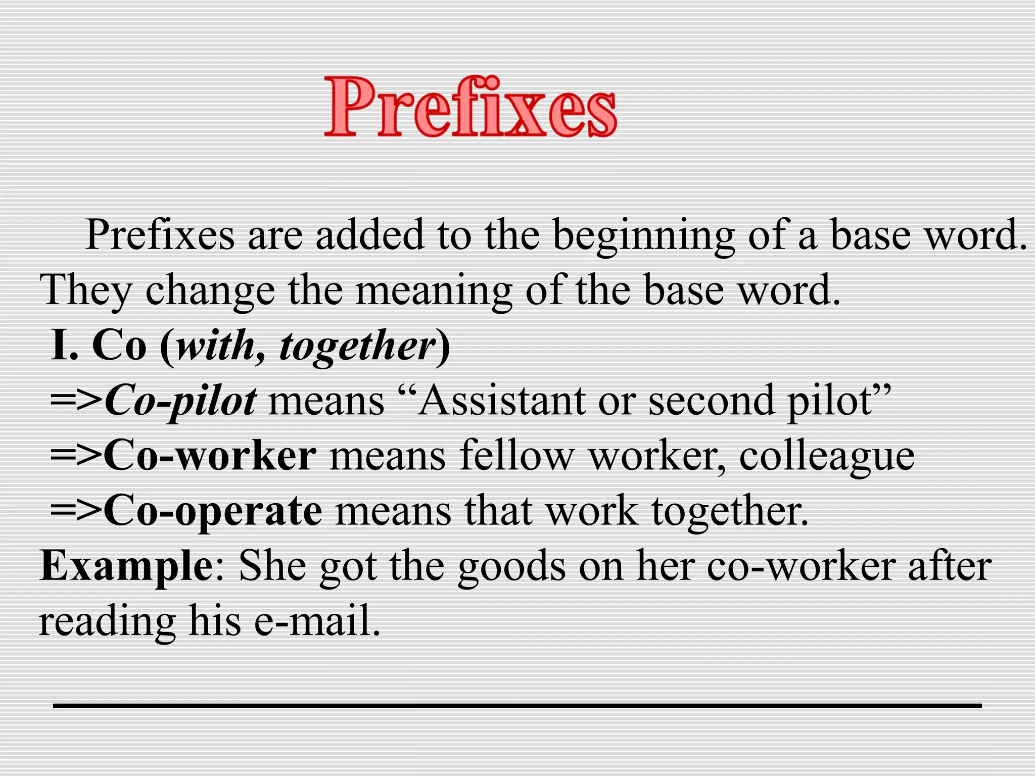 Prefixes | PPT