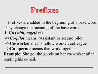 Prefixes | PPT