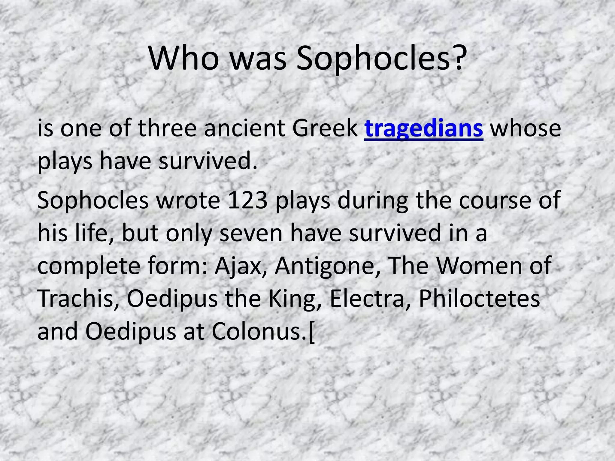 Sophocles | PPTX