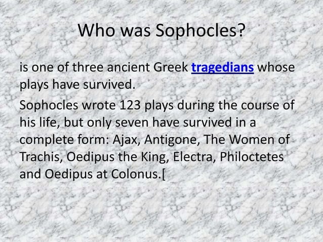 Sophocles | PPTX