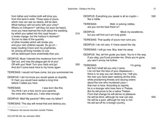 Sophocles-Oedipus Paraphrasing and details | PDF