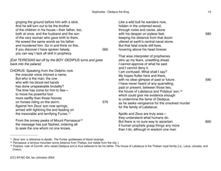 Sophocles-Oedipus Paraphrasing and details | PPT