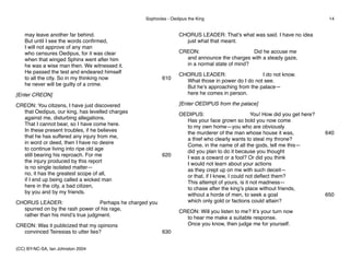 Sophocles-Oedipus Paraphrasing and details | PPT