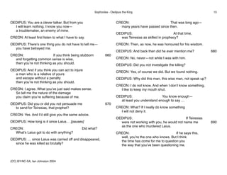 Sophocles-Oedipus Paraphrasing and details | PPT