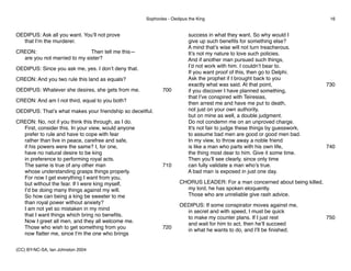 Sophocles-Oedipus Paraphrasing and details | PPT