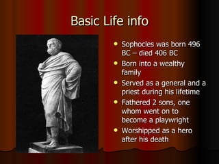 Sophocles and an introduction to oedipus rex | PPT
