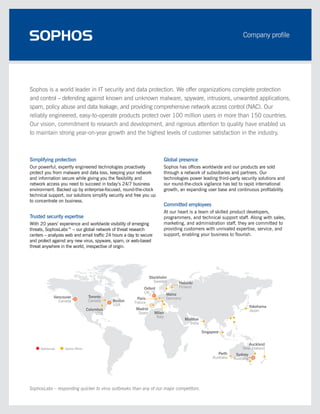 Sophos company-profile-cpna | PDF