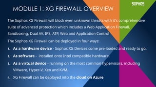 SOPHOS-XG Firewall Administrator PPT.pptx