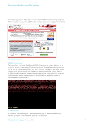 Sophos ransom ware fake antivirus | PDF
