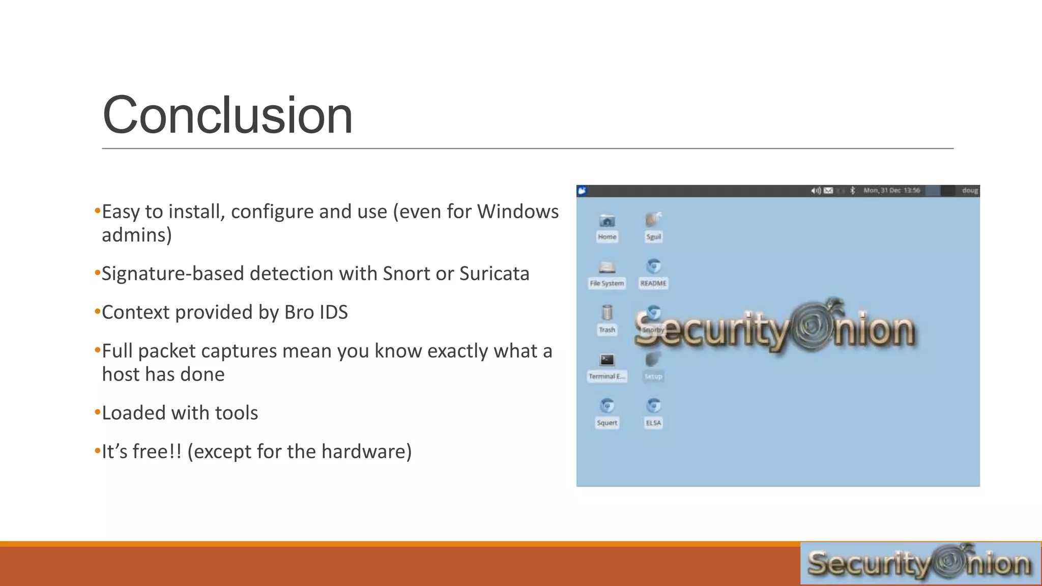 Security Onion - Brief | PPTX