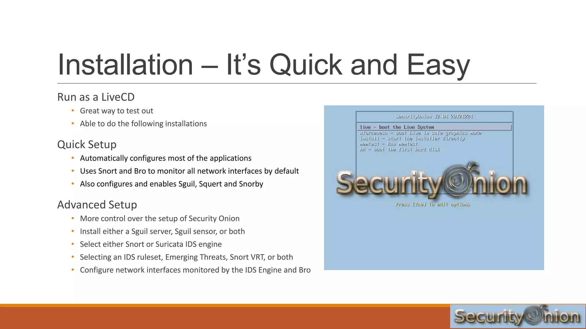 Security Onion - Brief | PPTX