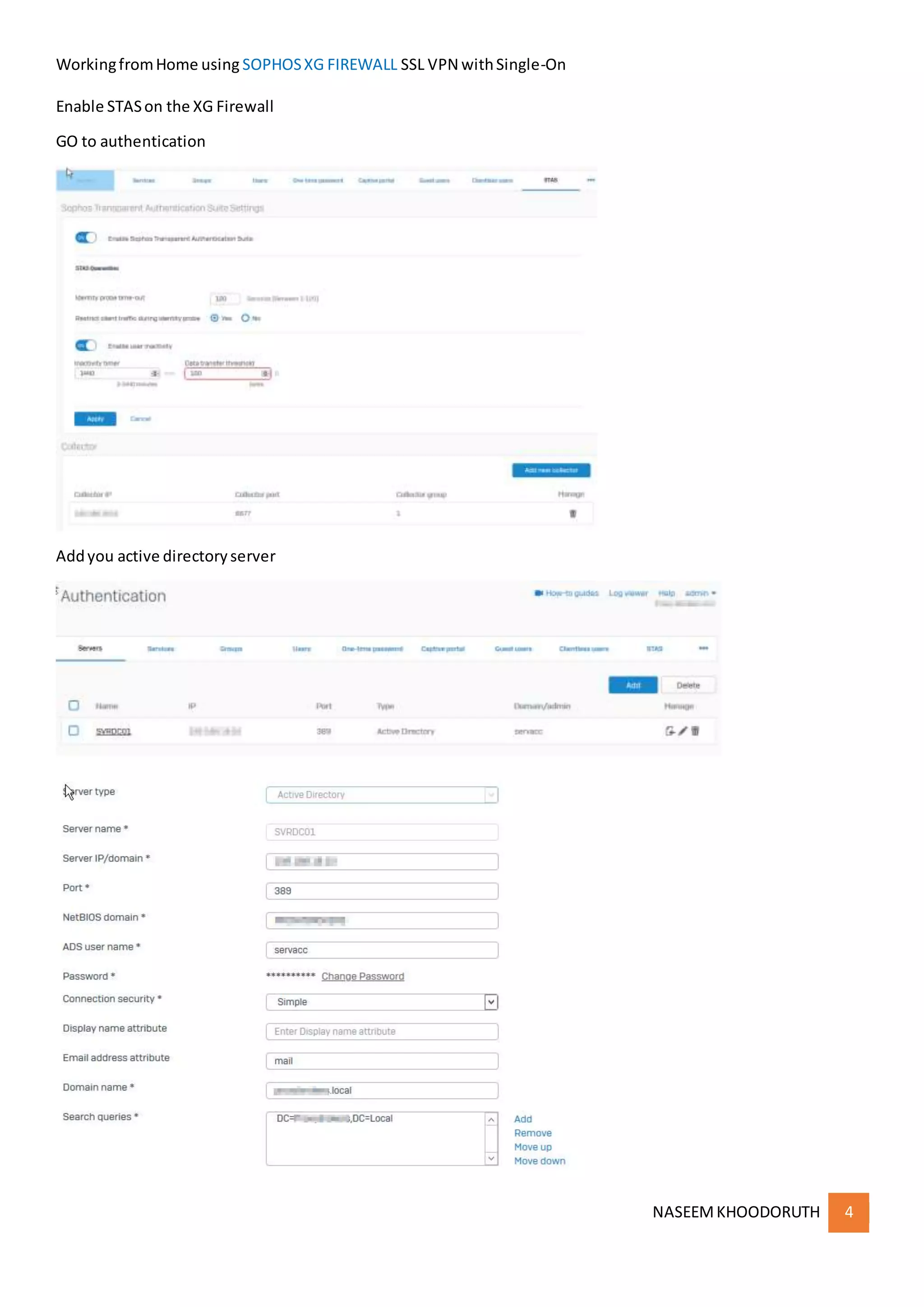 Sophos XG FIREWALL SSL VPN Configuration | PDF
