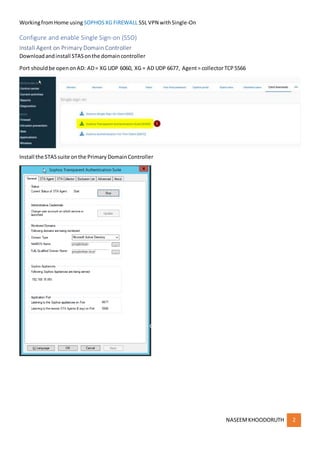 Sophos XG FIREWALL SSL VPN Configuration | PDF