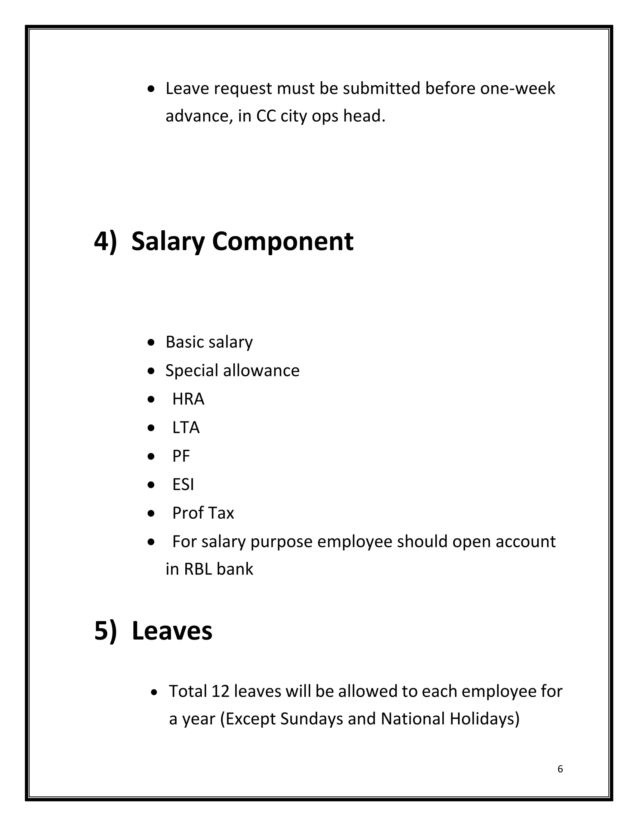 SOP HR | PDF