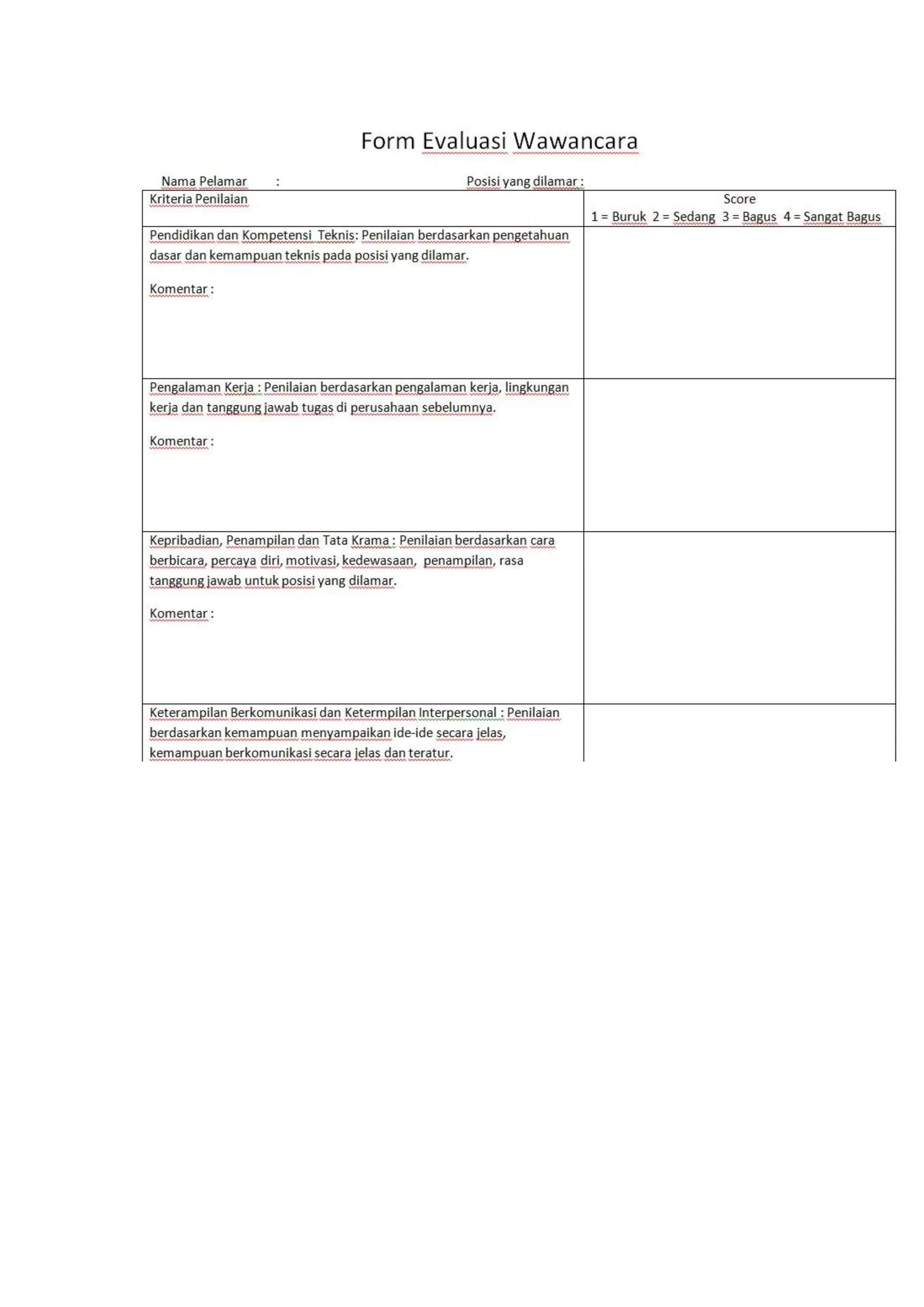 Standar Operasional Prosedur (SOP) HRD | PDF