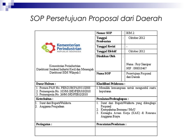 SOP Administrasi Pemerintahan | PPT