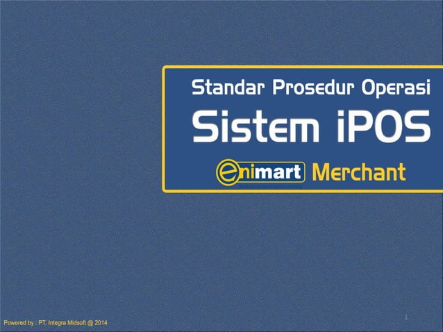 SOP iPos merchant enimart v.1.0 | PDF