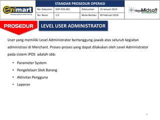STANDART OPERASIONAL MERCHANT ENIMART | PDF