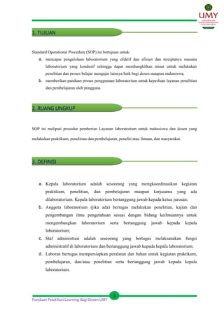 Sop laboratorium | PDF