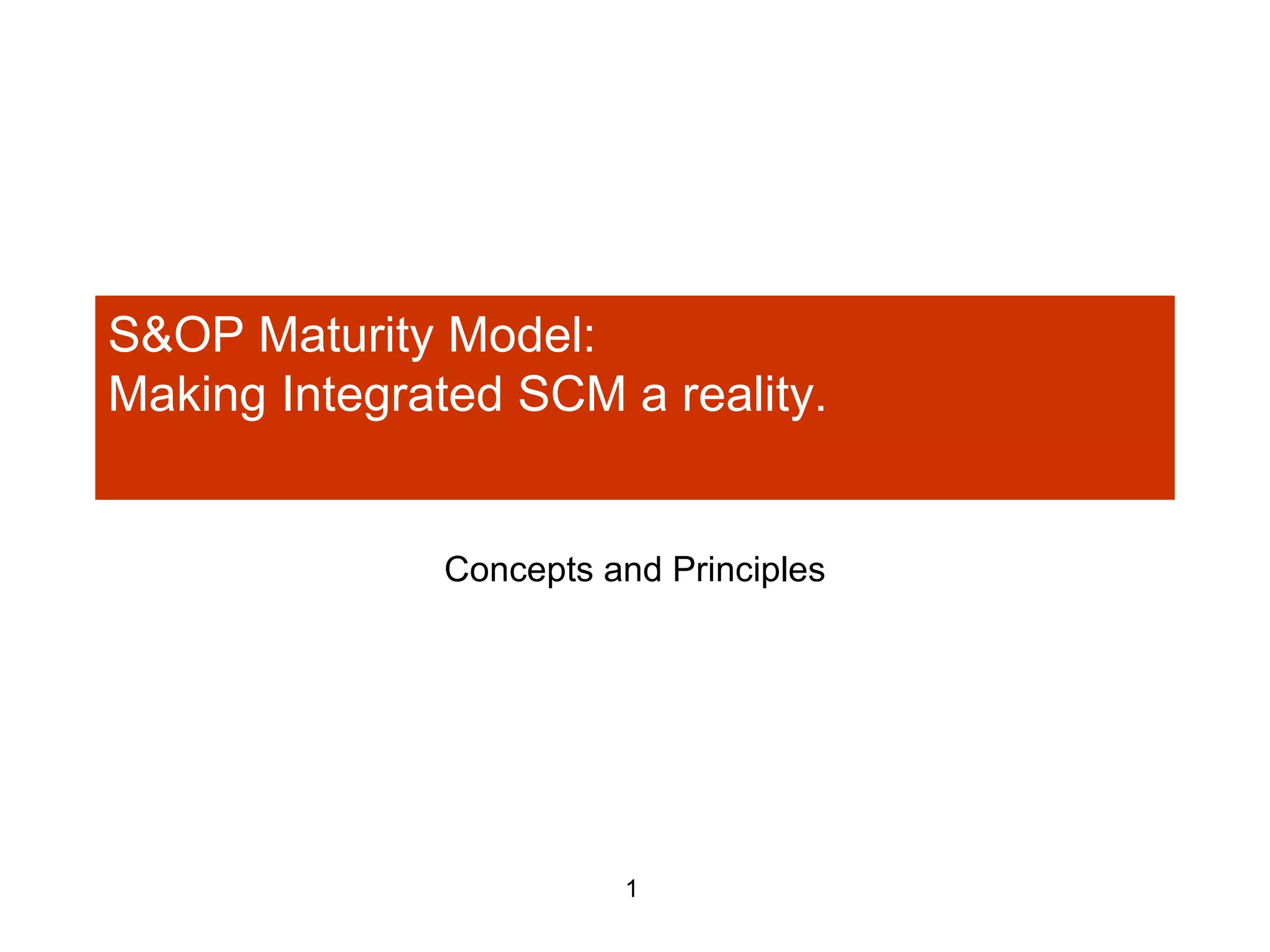 S&op maturity model | PPT