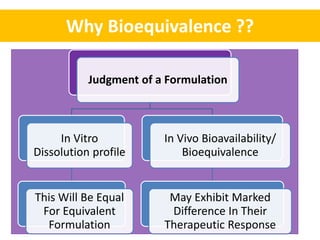 Bioequivalence studies : A statistical approach through "R" | PPTX
