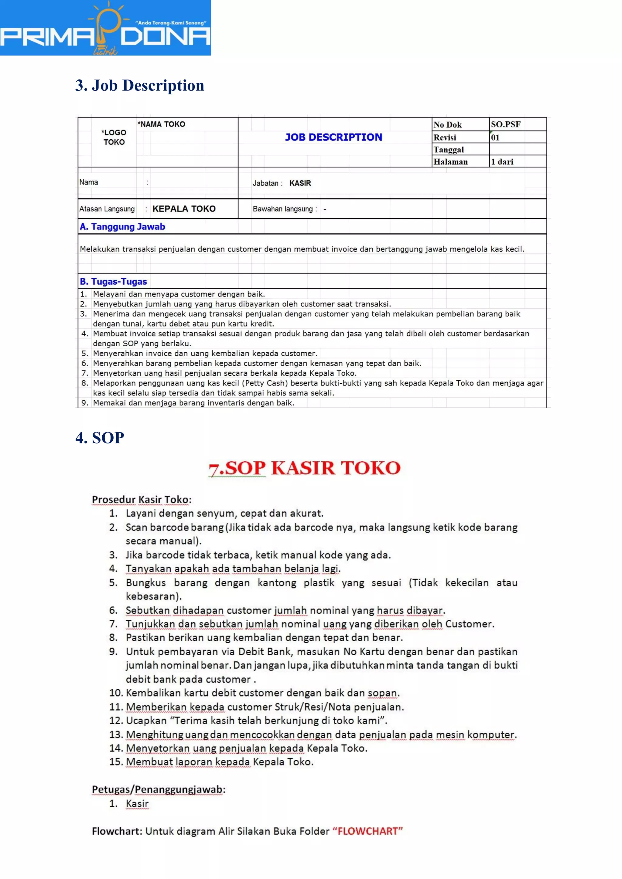 Standar Operasional Prosedur (SOP) Minimarket (Toko Retail Modern) | PDF