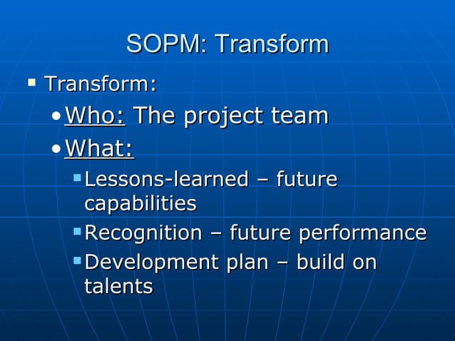Service-Oriented Project Management (SOPM) | PPT | Business | Business ...