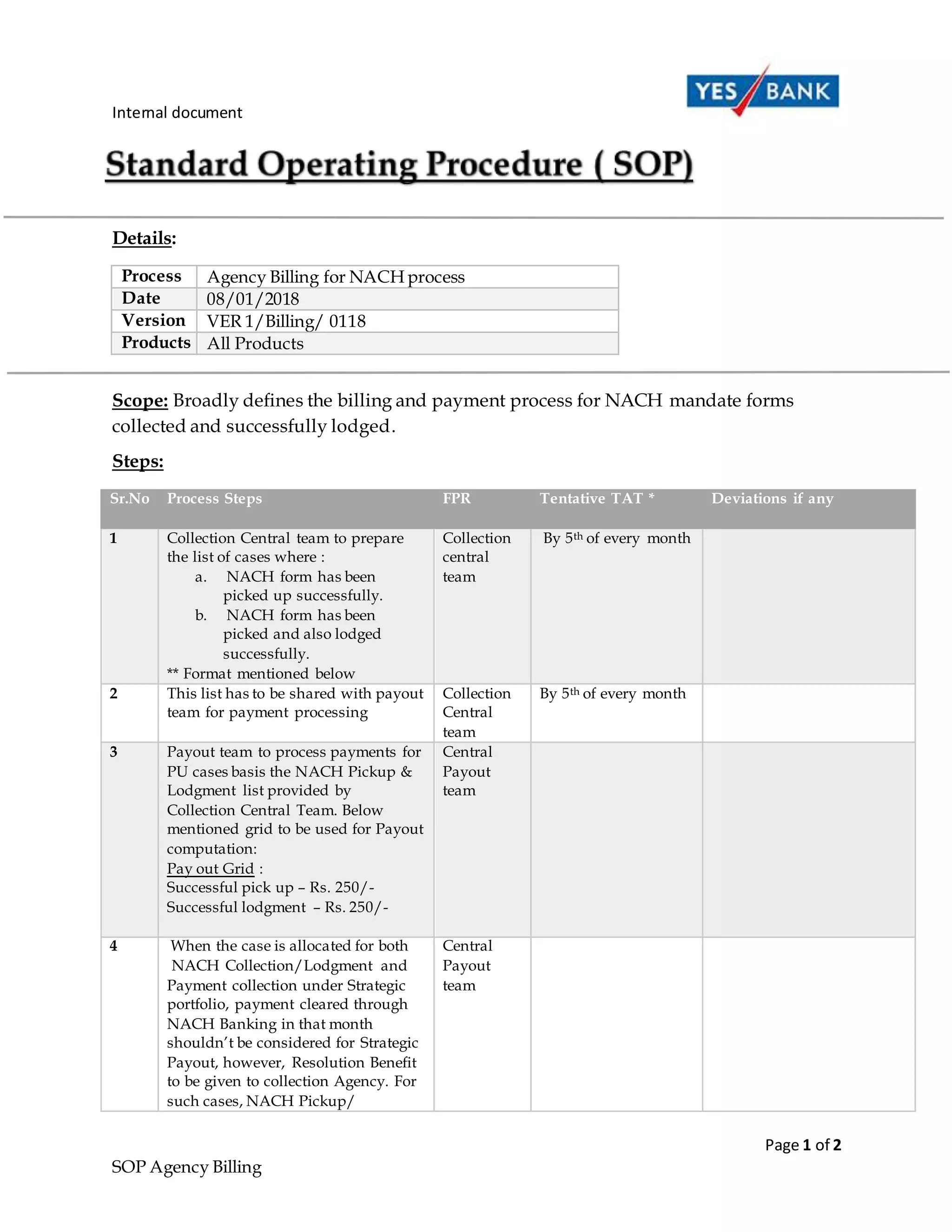 SOP Nach Billing | DOCX