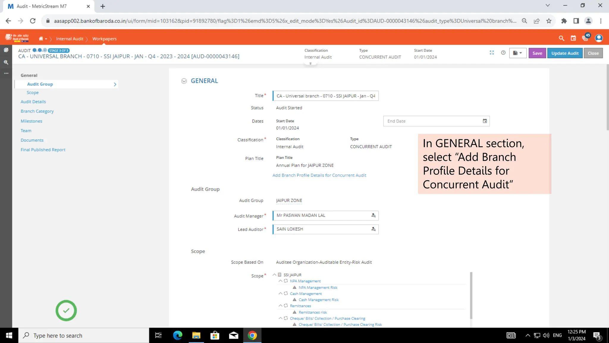 SOP OF CONCURRENT AUDIT ON ASS PORTAL[1].pptx