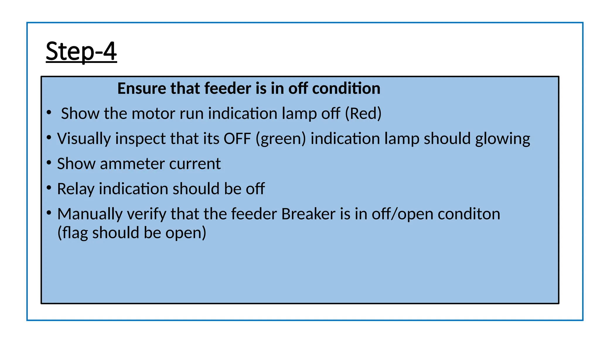 SOP OF ENERGISED AND DE-ENERGISED of electrical ht and lt panel | PPTX