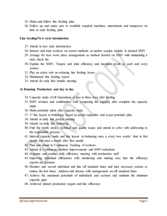 Sop of ie | DOCX | Mechanical and Industrial Engineering Industry | Industries