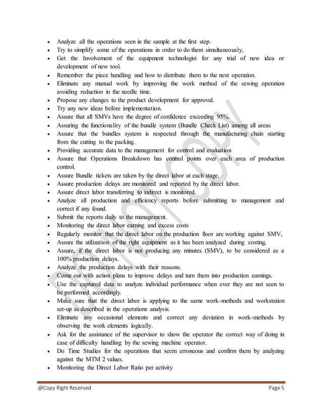 Sop of ie | DOCX | Mechanical and Industrial Engineering Industry | Industries