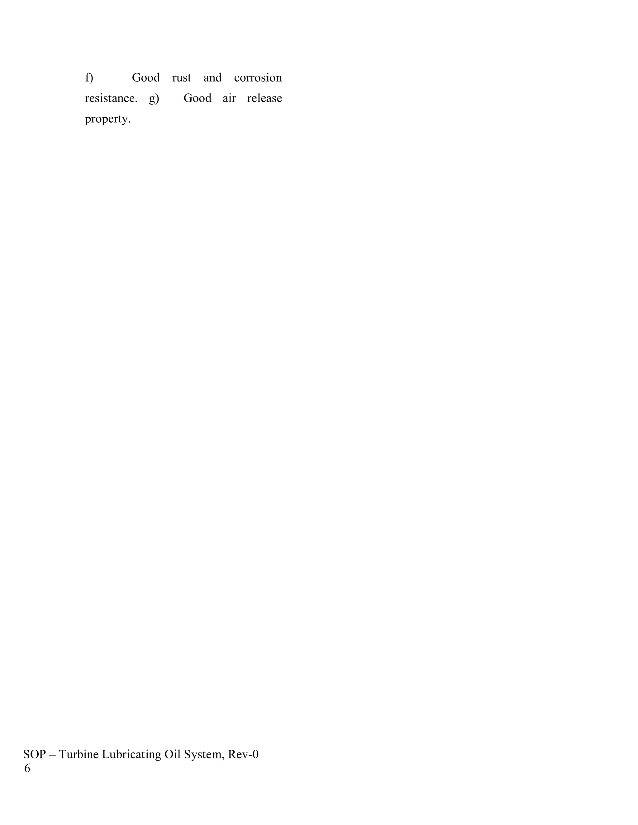 Sop of turbine lubrication oil system | DOC