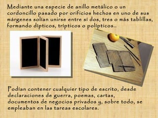Soportes e instrumentos de escritura | PPT