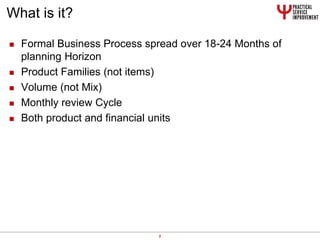 S&OP outline | PPTX