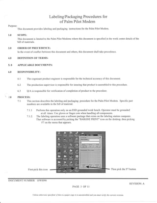 Sop - Packaging | PDF