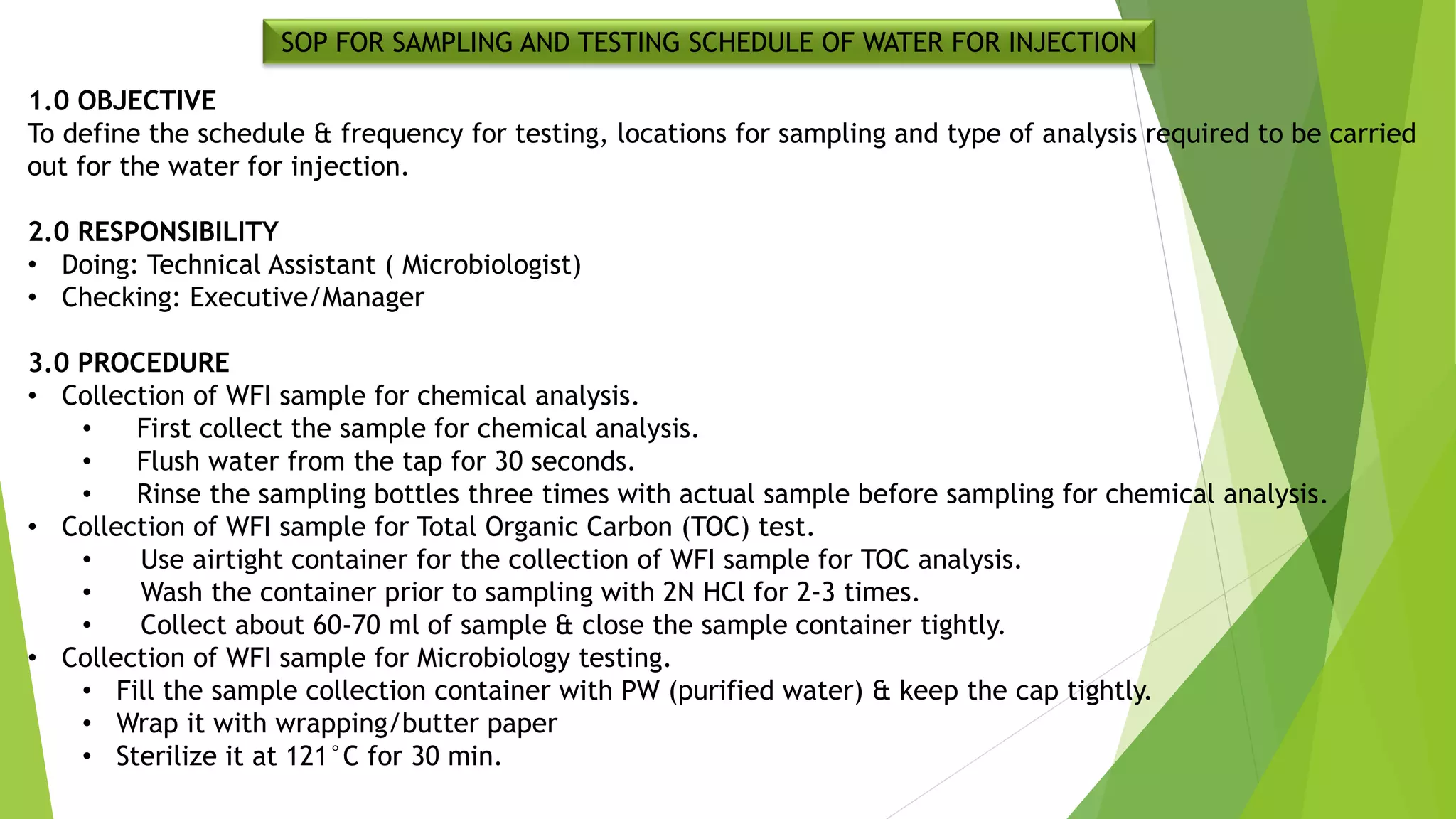 STANDARD OPERATING PROCEDURES FOR PARENTERAL DOSAGE FORM PREPARATION | PDF