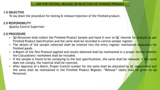 STANDARD OPERATING PROCEDURES FOR PARENTERAL DOSAGE FORM PREPARATION | PDF