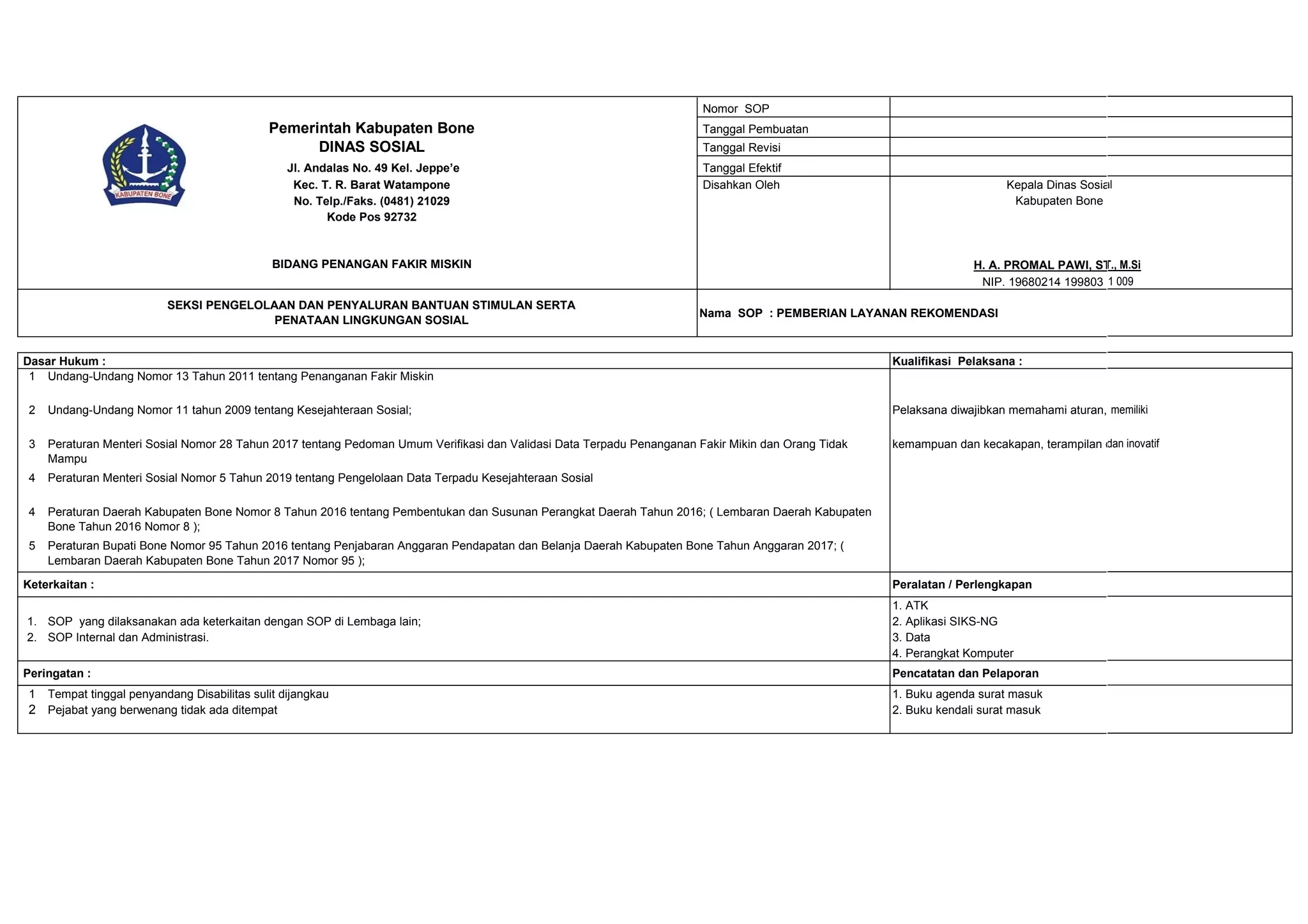 SOP Pelayanan Rekomendasi.pdf