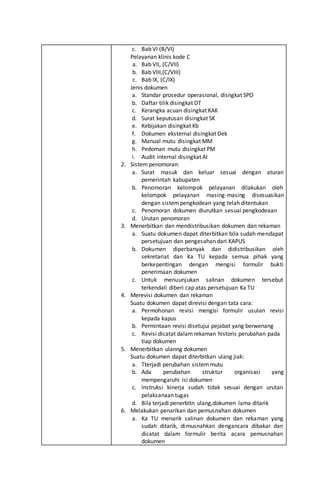 Sop pengendalian dokumen | DOCX