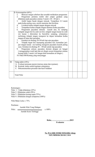 Sop perawatan payudara | DOC