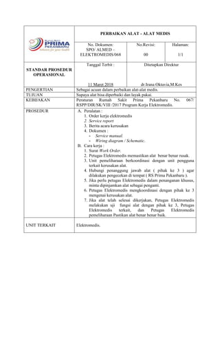 SOP Perbaikan alat medis.docx